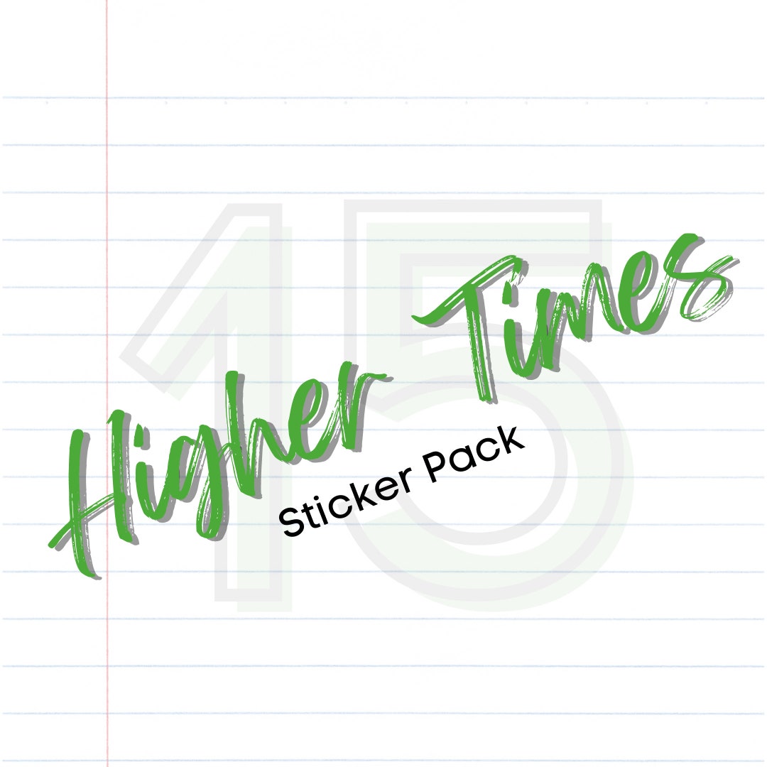Higher Times Sticker Pack - Etsy