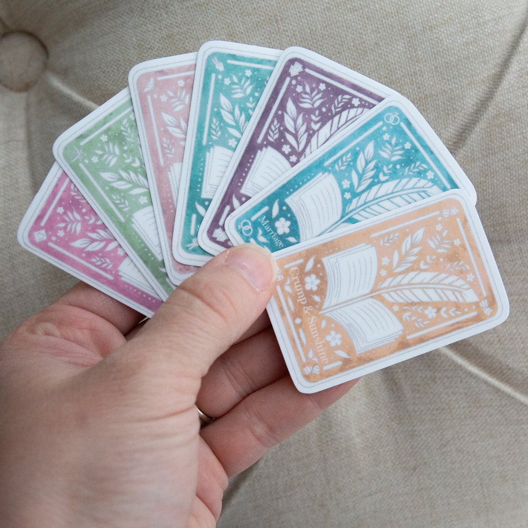 Playing Card Book Trope Mini Stickers | 2.5 Inch by 1 Inch | Laptop ...