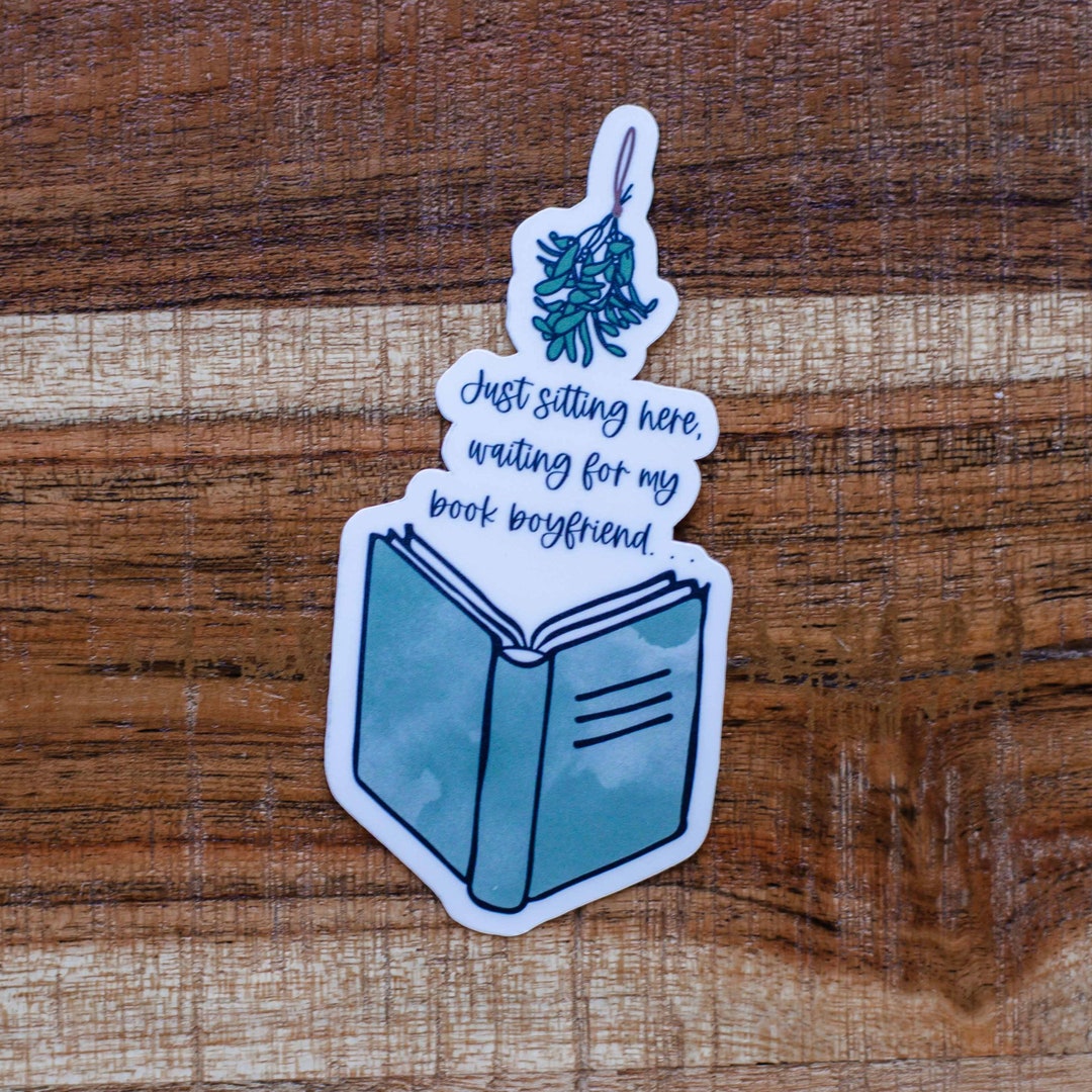 Book Boyfriend Sticker | Mistletoe Sticker | Laptop Decal | Hydroflask ...