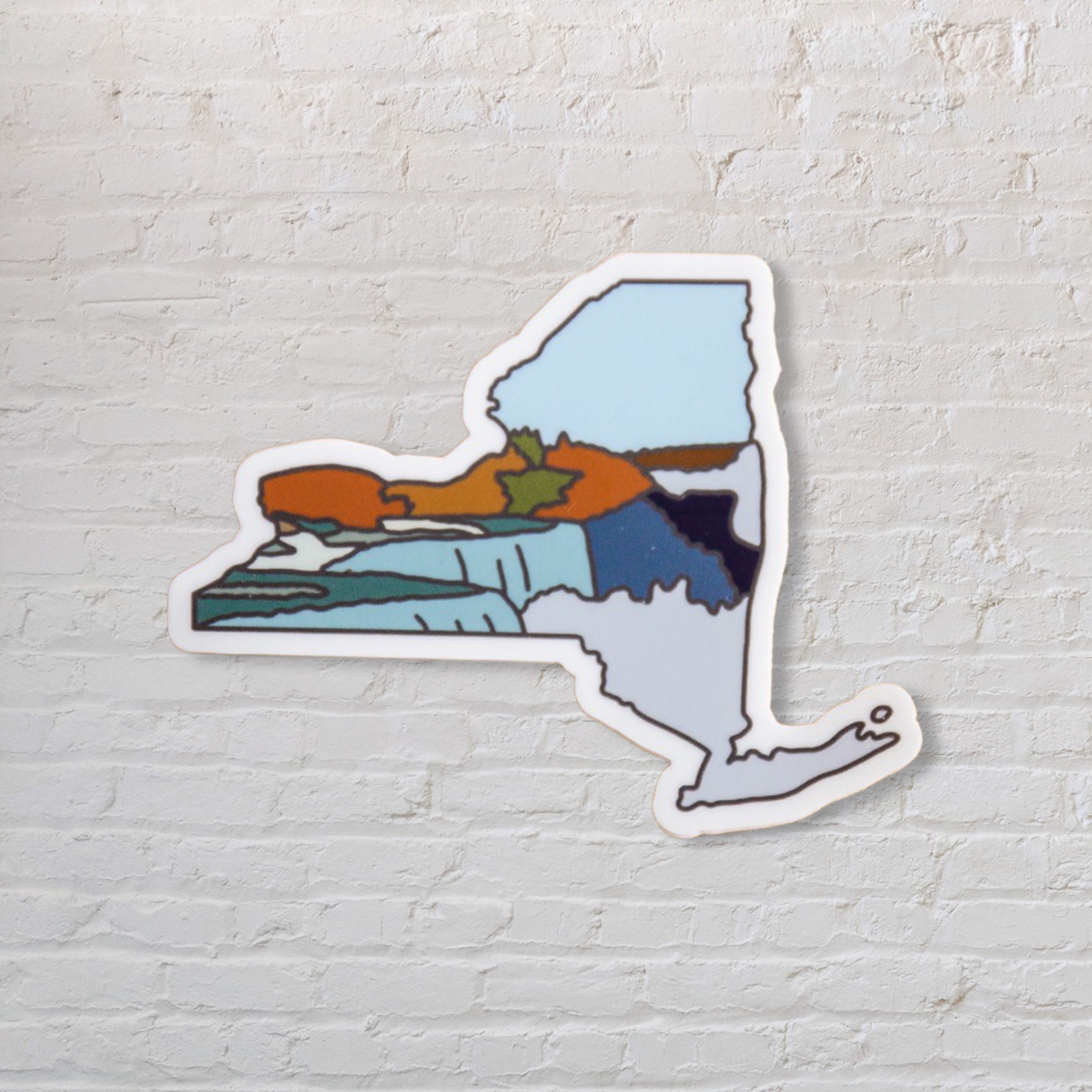 New York State Sticker 3 | Etsy