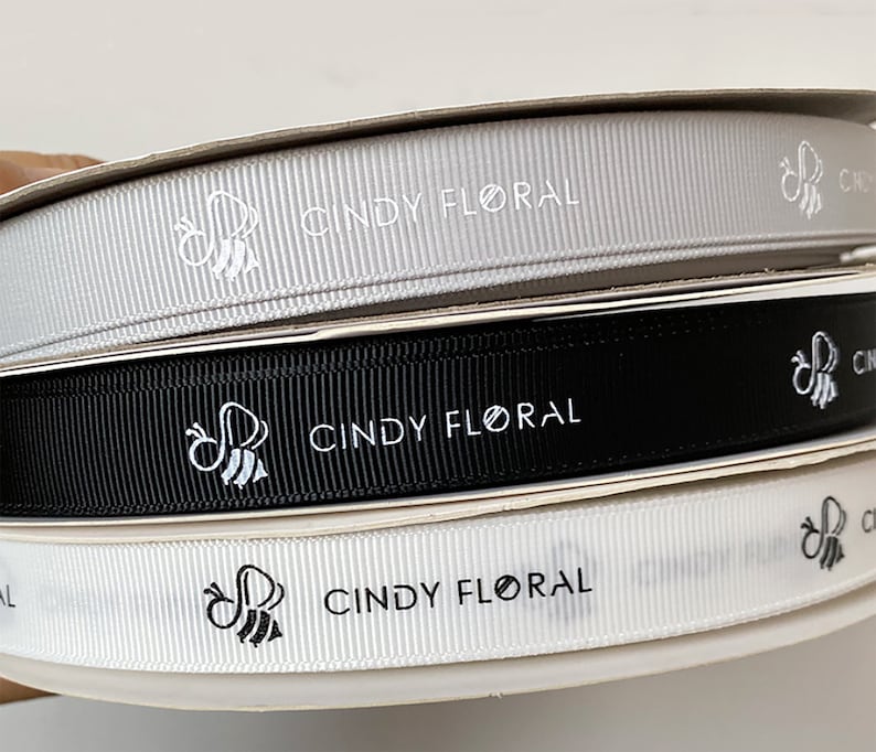 Custom Grosgrain Ribbon 100 Yards Spool Logo Printed - Etsy