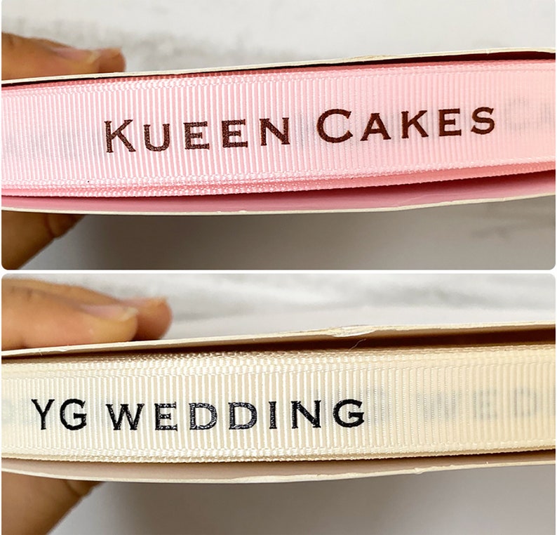 Custom Grosgrain Ribbon 100 Yards Spool Logo Printed - Etsy
