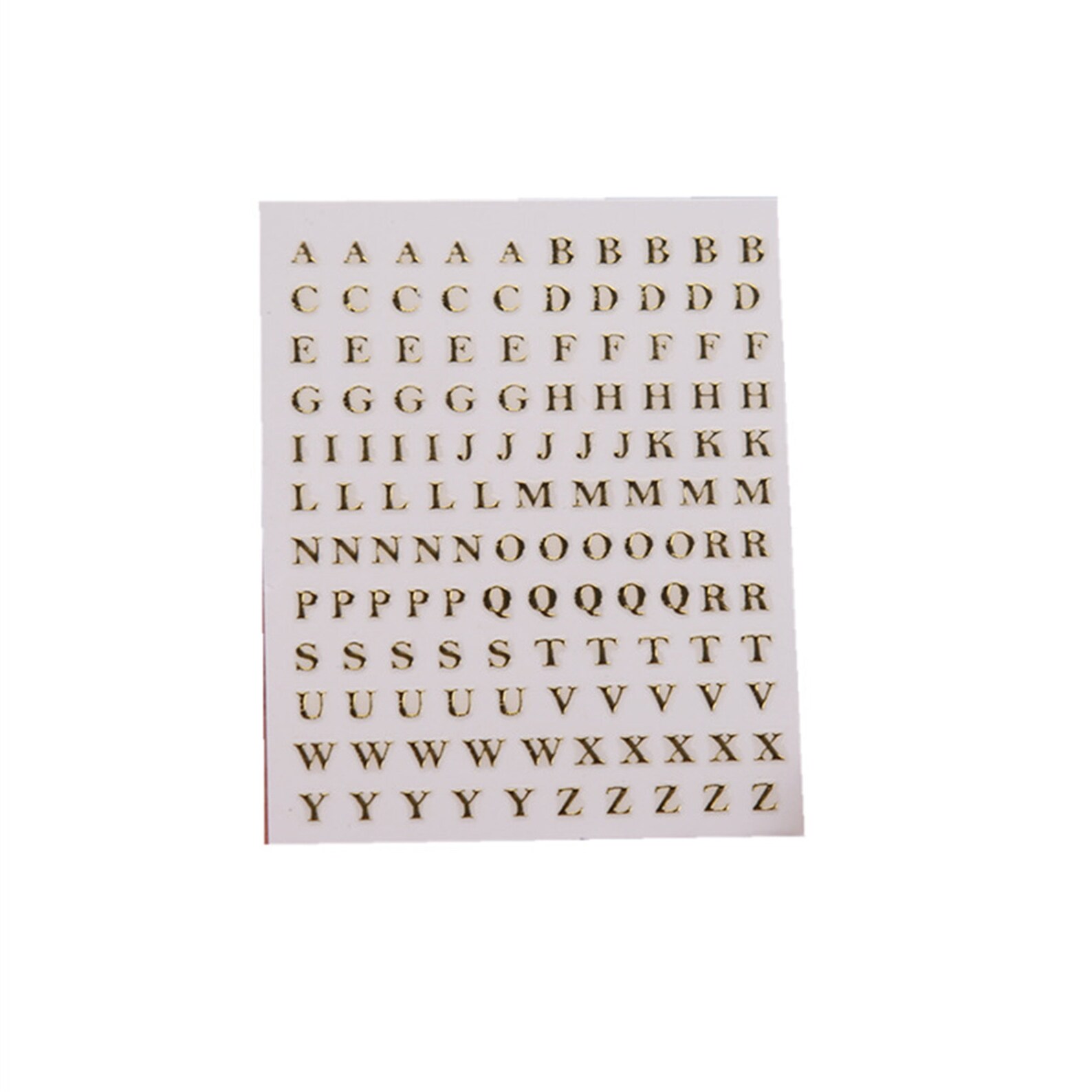 26 Alphabet Mini Letters Gold Metallic Stickerdiy Name Brand - Etsy