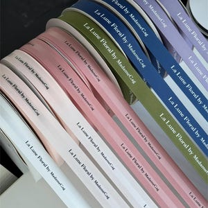 Custom Grosgrain Edge Satin Ribbon 100 Yards Spool Logo Printed - Etsy