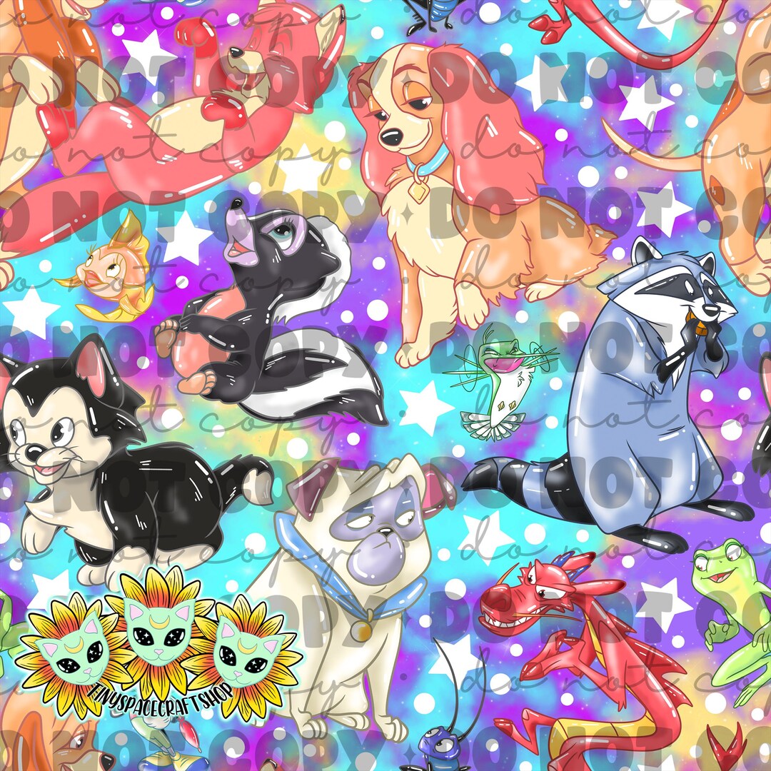 Cartoon Animals Repeating Tiled Seamless Pattern - Etsy