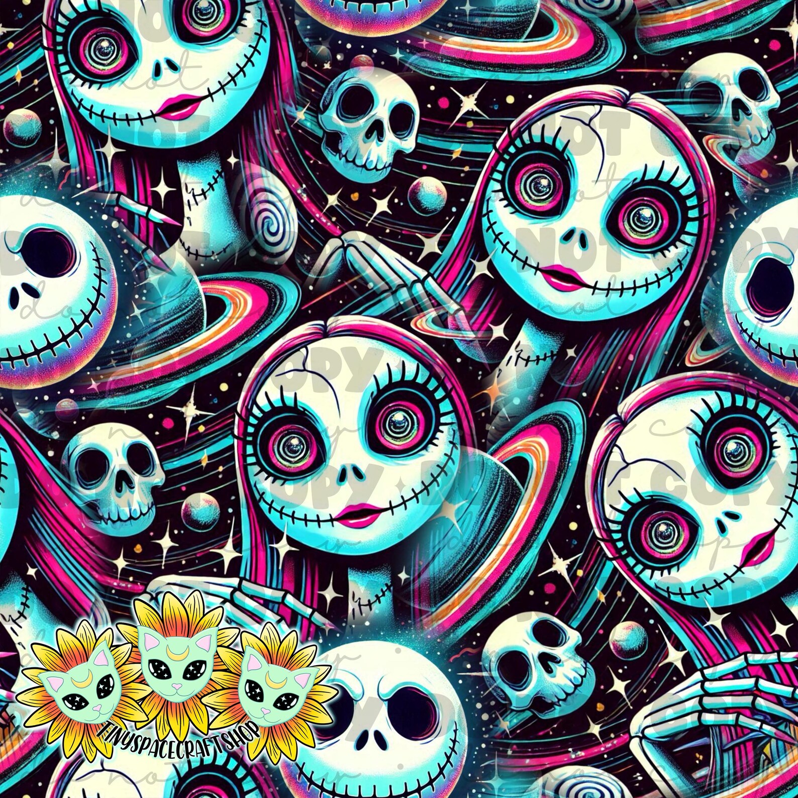 Nightmare Sally SEAMLESS File - Etsy