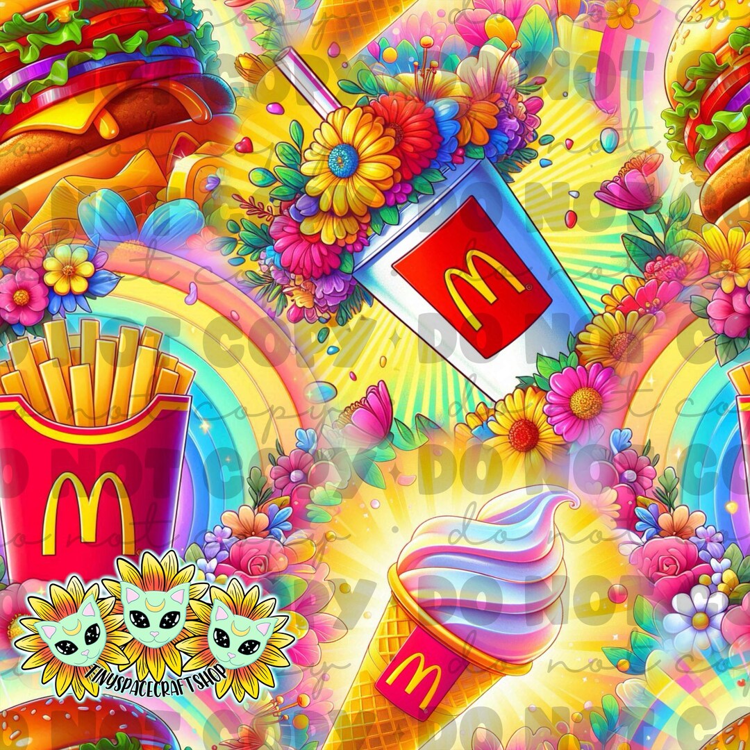 Food Rainbow Seamless Repeating Pattern - Etsy