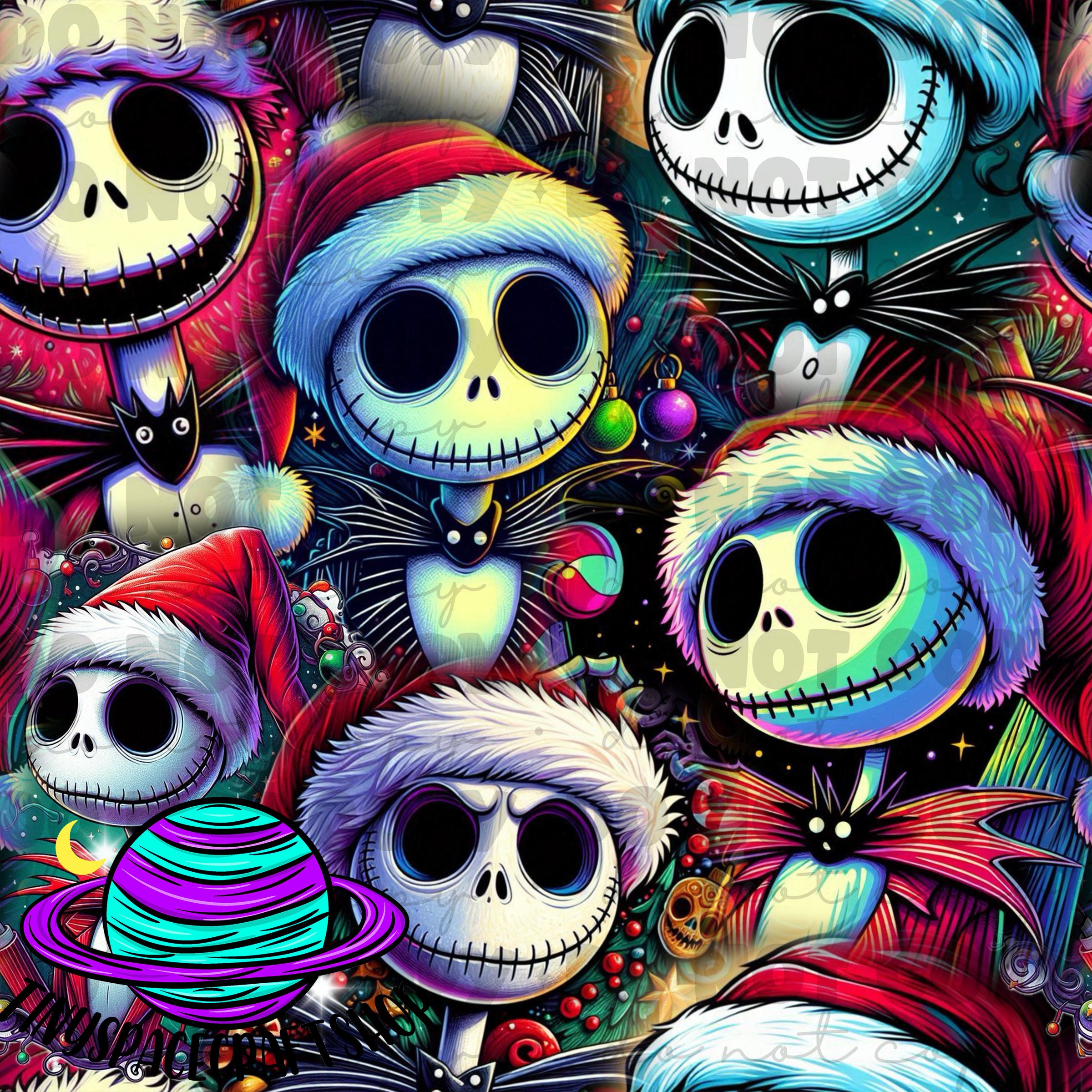 Nightmare Christmas SEAMLESS Png Etsy
