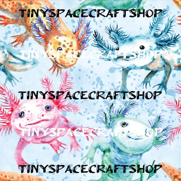 Axolotl Seamless Paper - Etsy