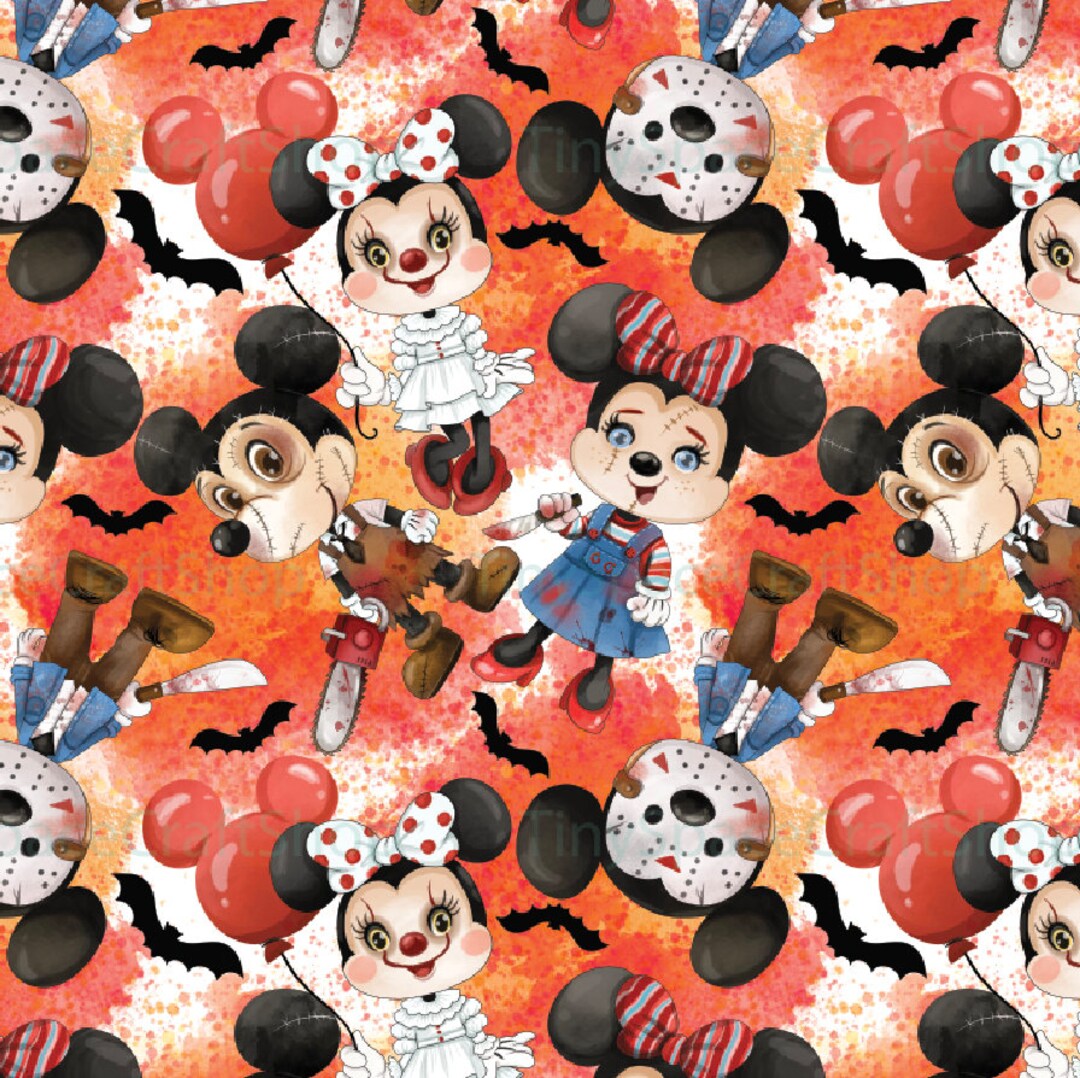 3 Mouse Halloween Horror Seamless PNG - Etsy