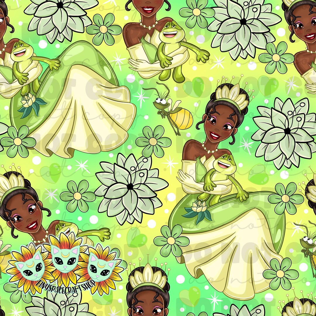 Frog Princess SEAMLESS Repeating Pattern - Etsy