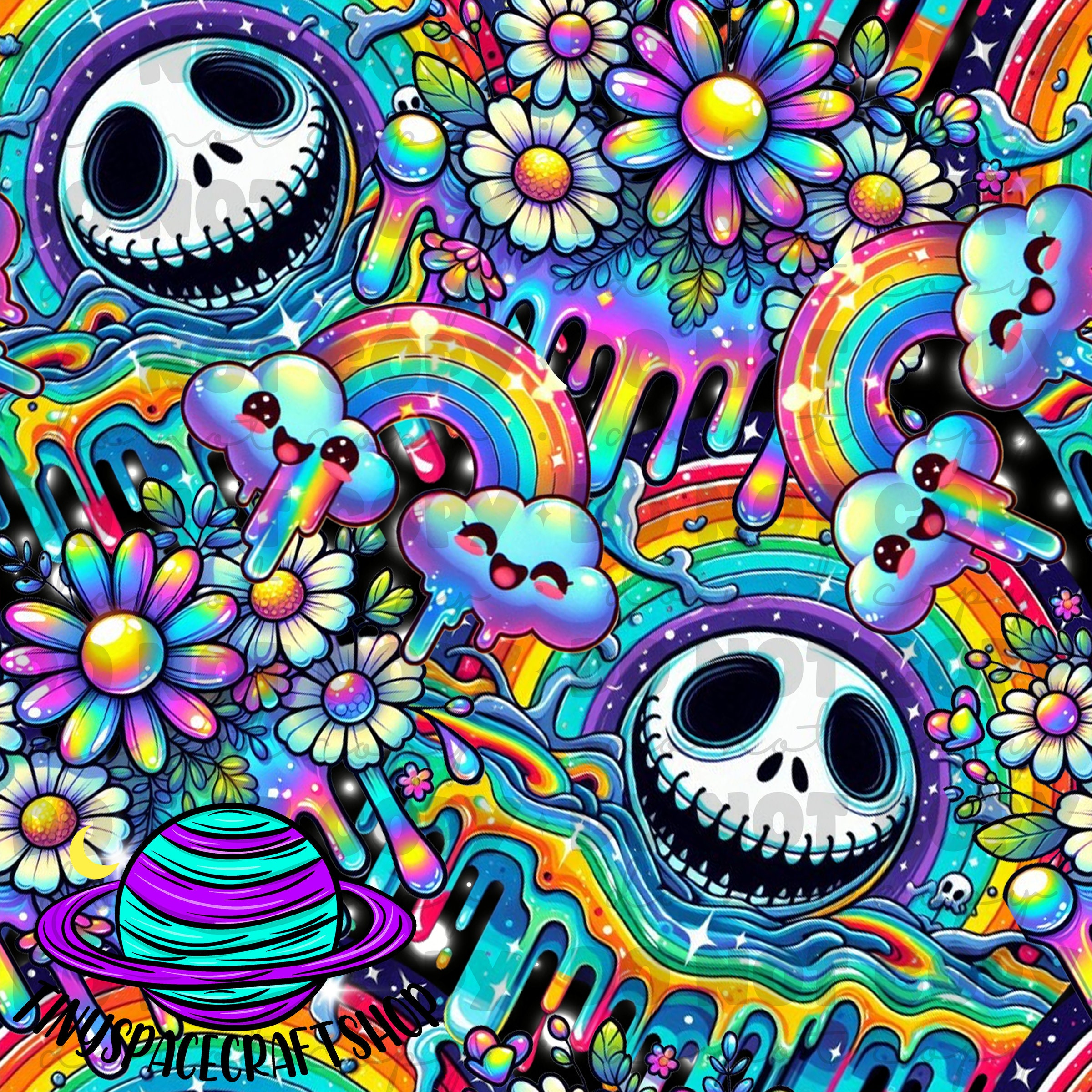 Nightmare Halloween SEAMLESS Png - Etsy