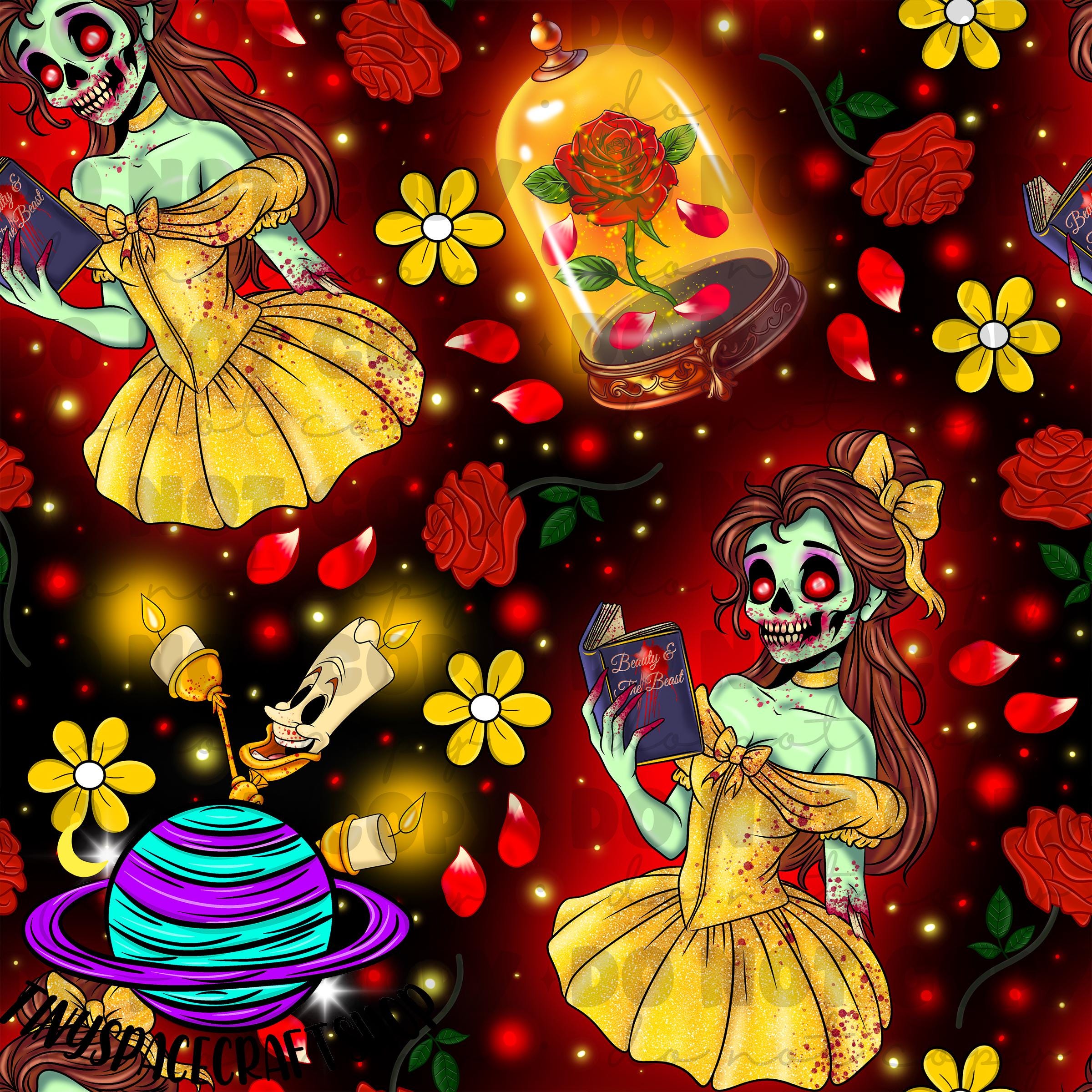 Zombie Princess SEAMLESS Png - Etsy