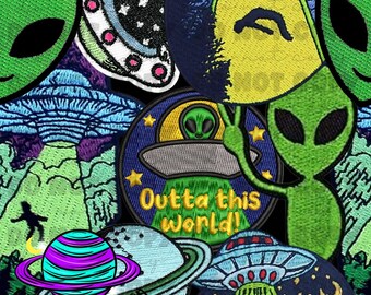 Alien Seamless Digital File Space Seamless Digital File - Etsy