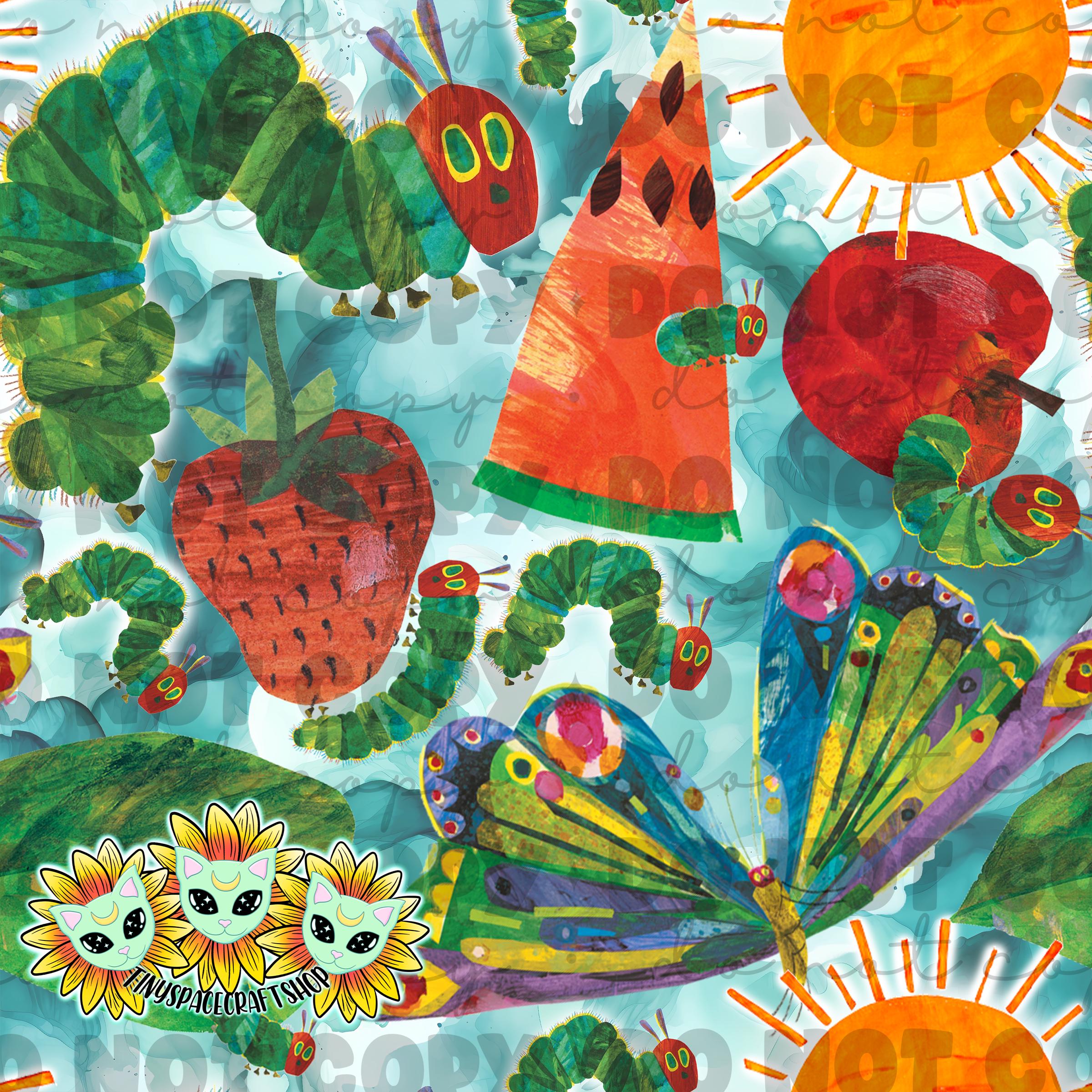 Caterpillar Seamless Repeating Pattern - Etsy