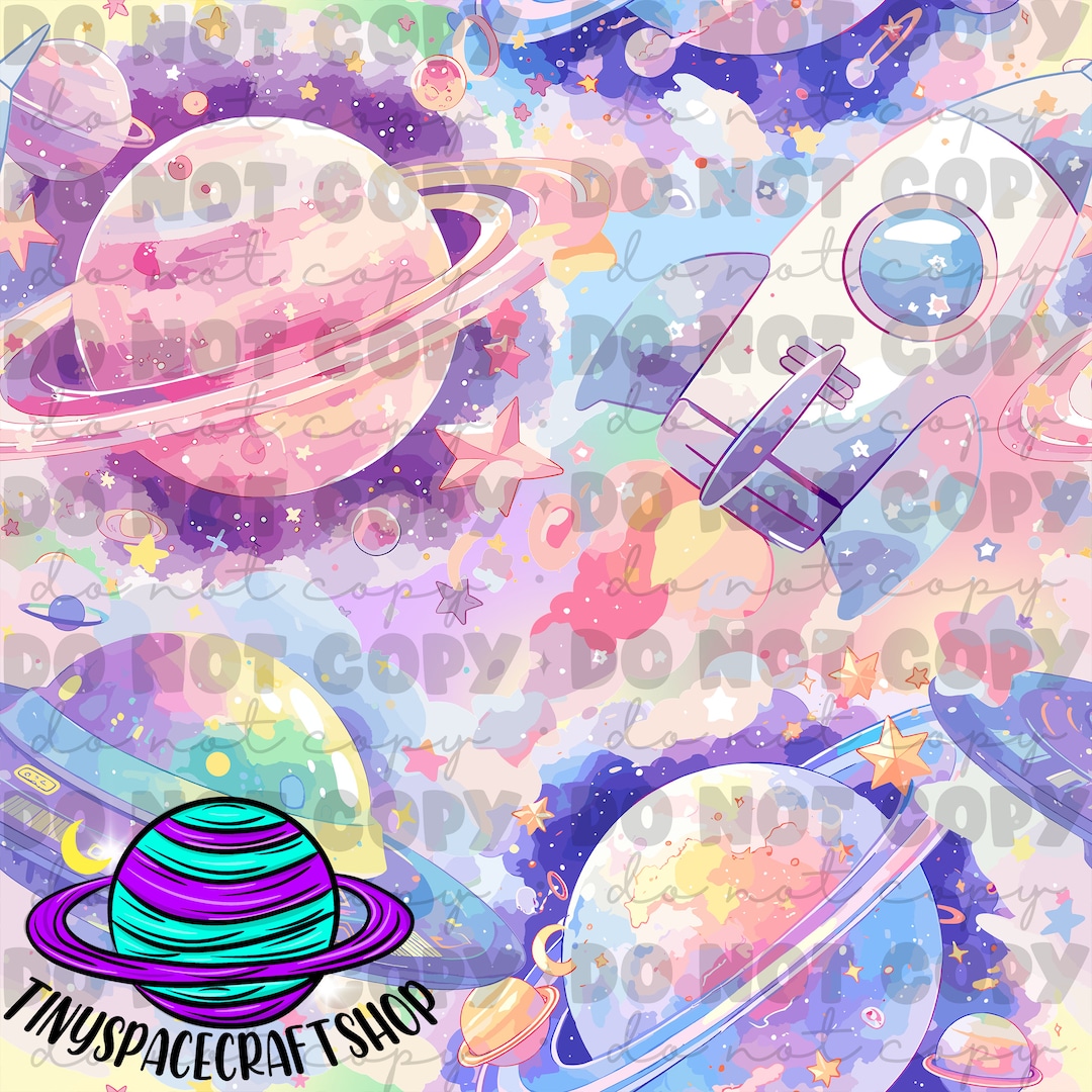 Pastel Space SEAMLESS Png - Etsy