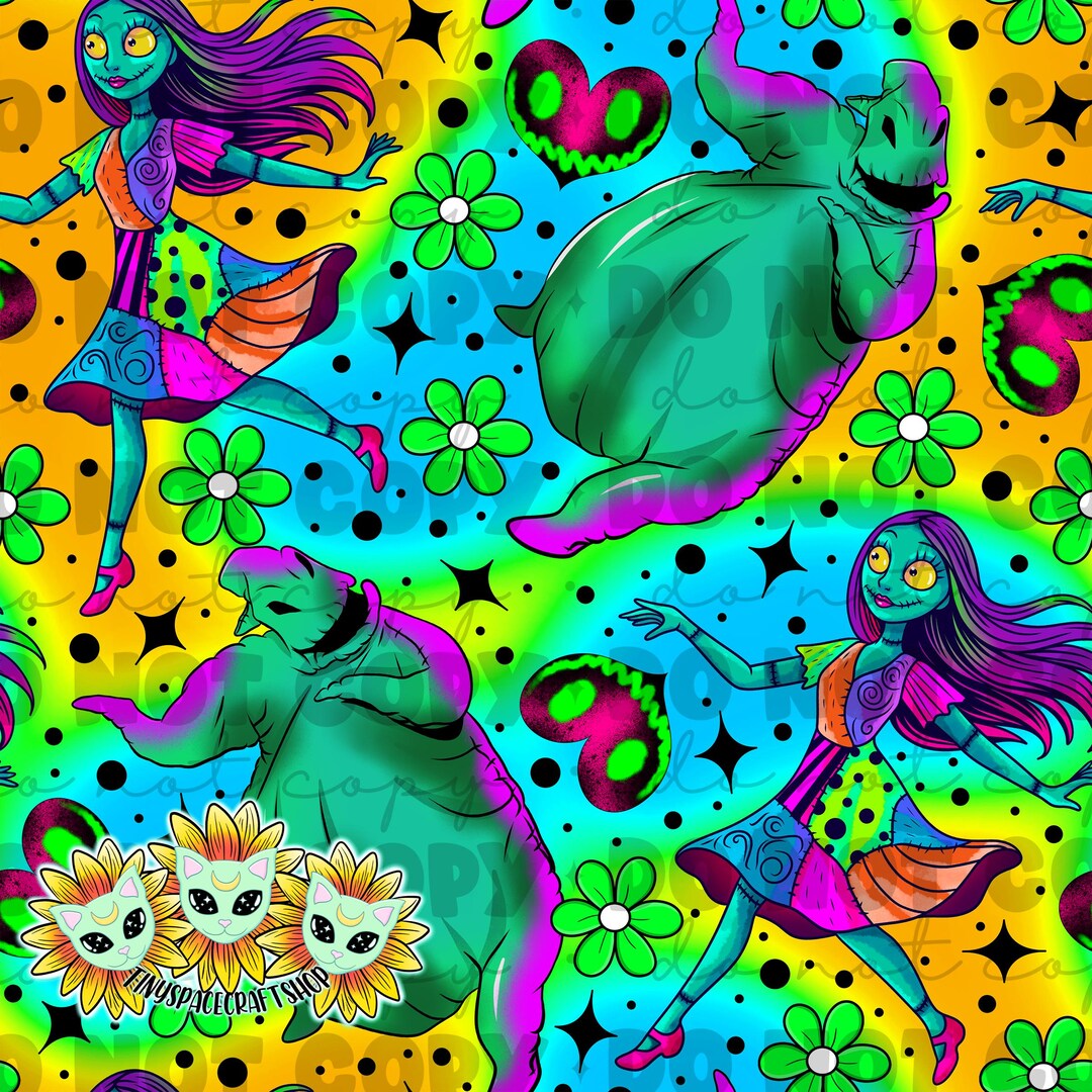 Nightmare Sally Seamless Tiled Pattern - Etsy