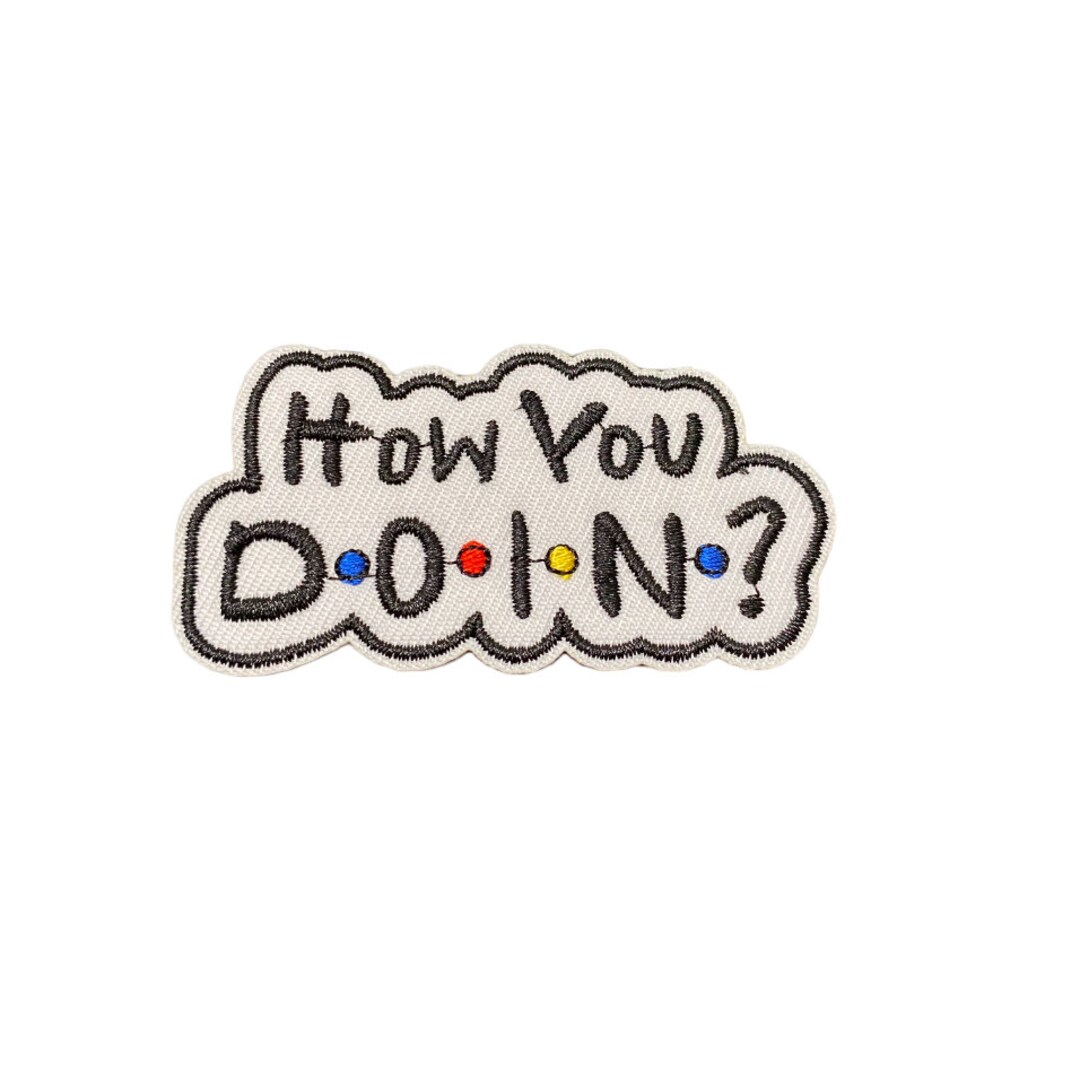 Friends TV How You Doin Joey Patch, Iron On/sew On - Etsy