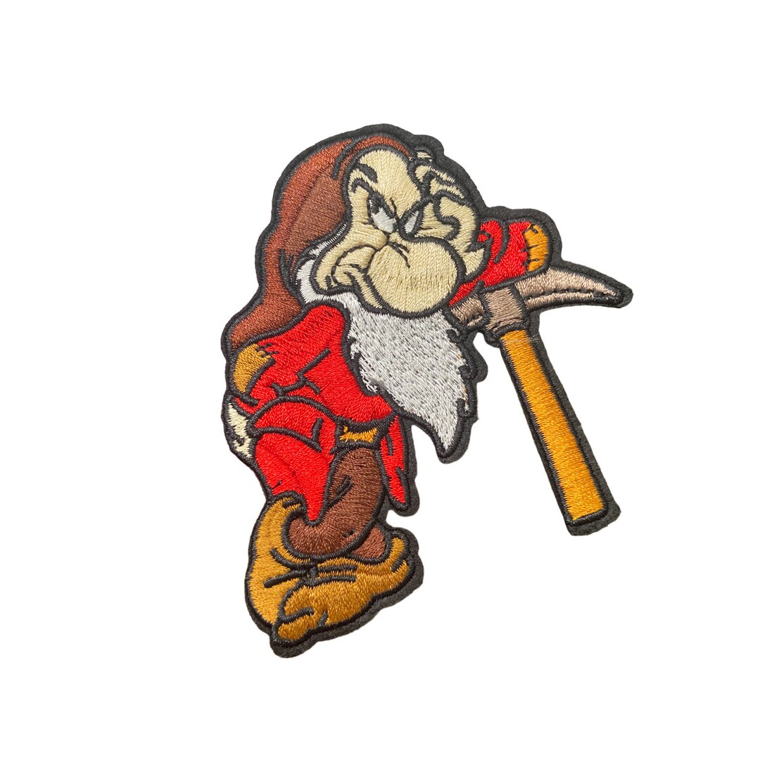Snow White and Seven Dwarfs Grumpy Disney Patch Iron On/sew - Etsy