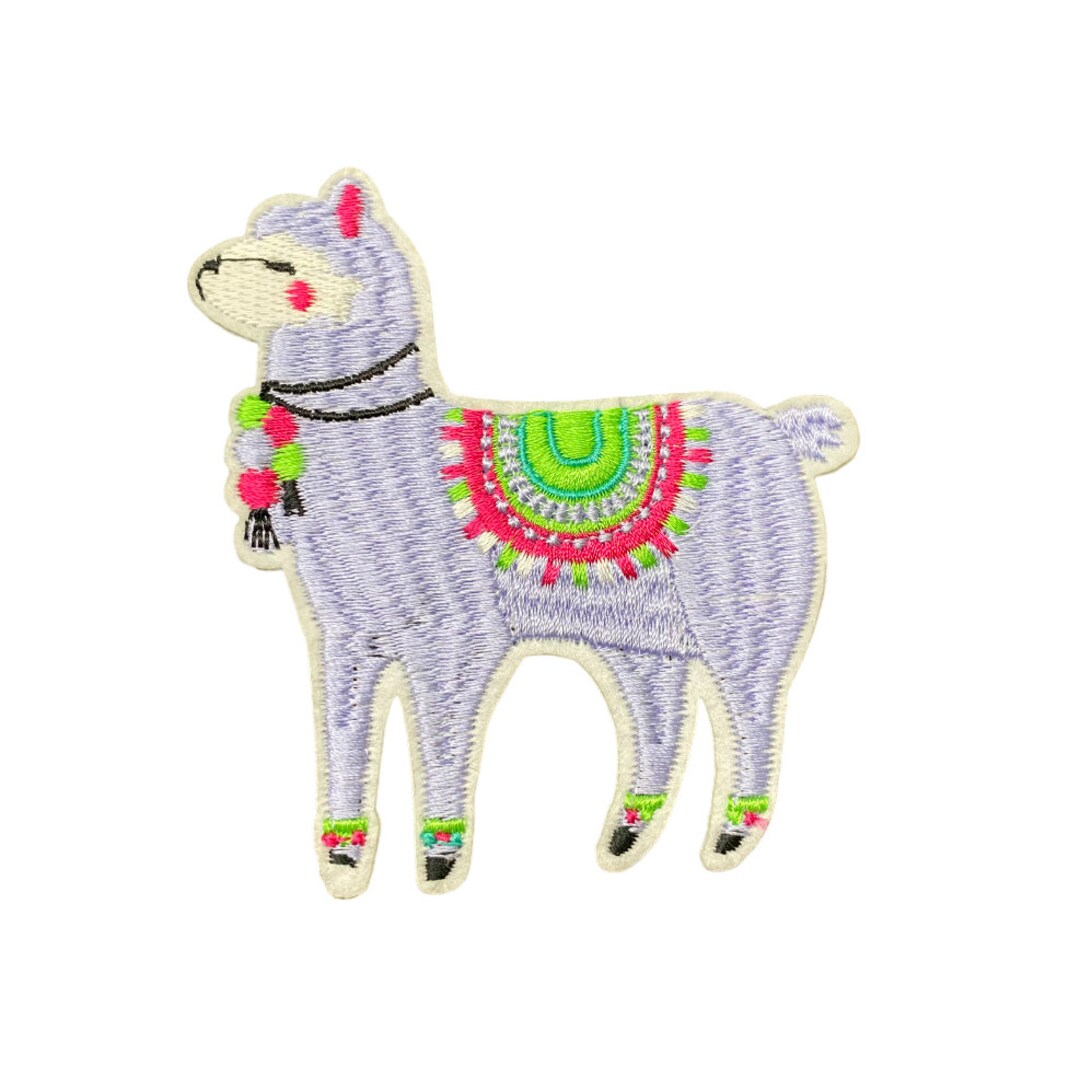 Alpaca Llama Patch Iron On/sew On - Etsy