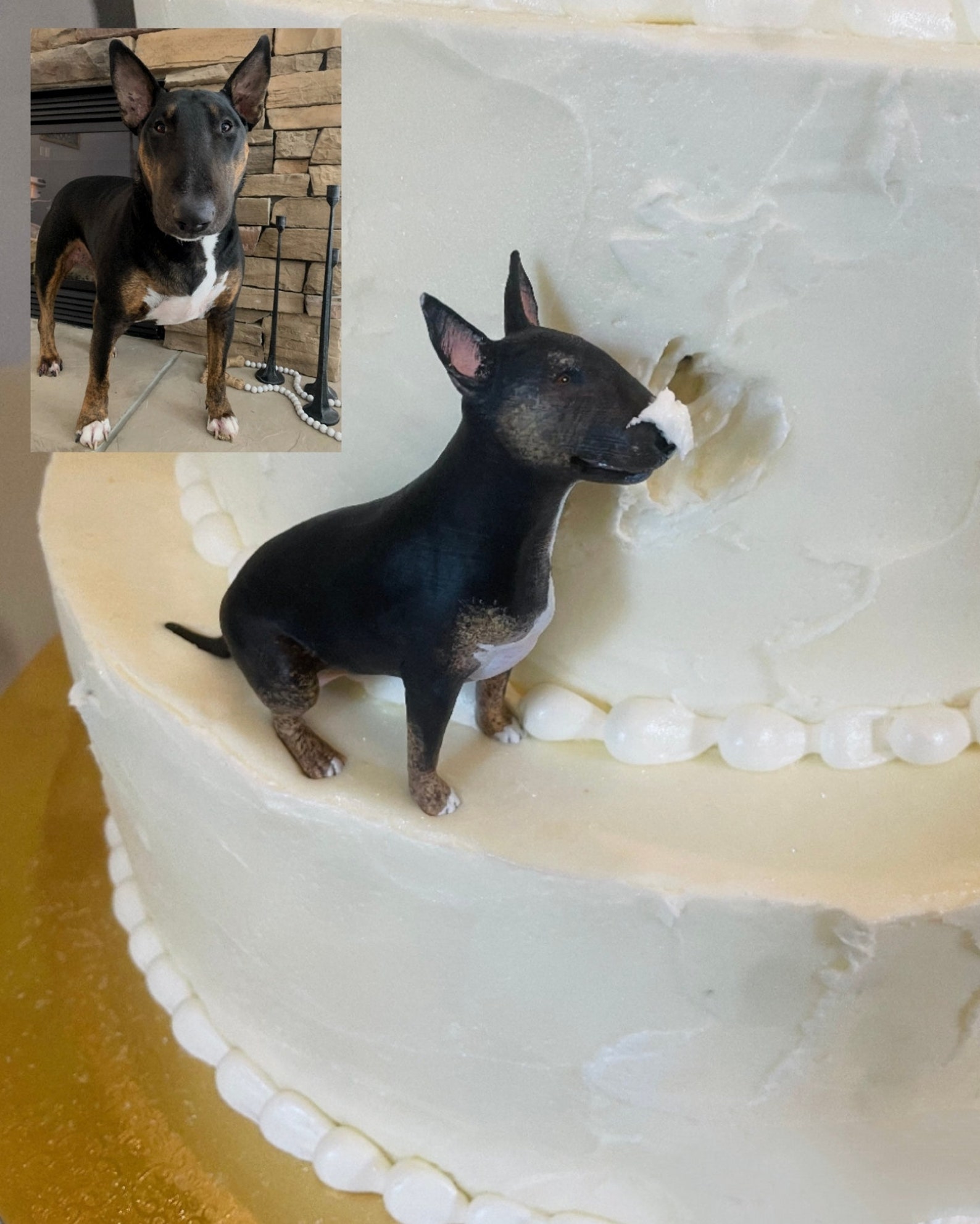 Personalized Wedding Cake Topper Personalized Painting Handmade Paint ...