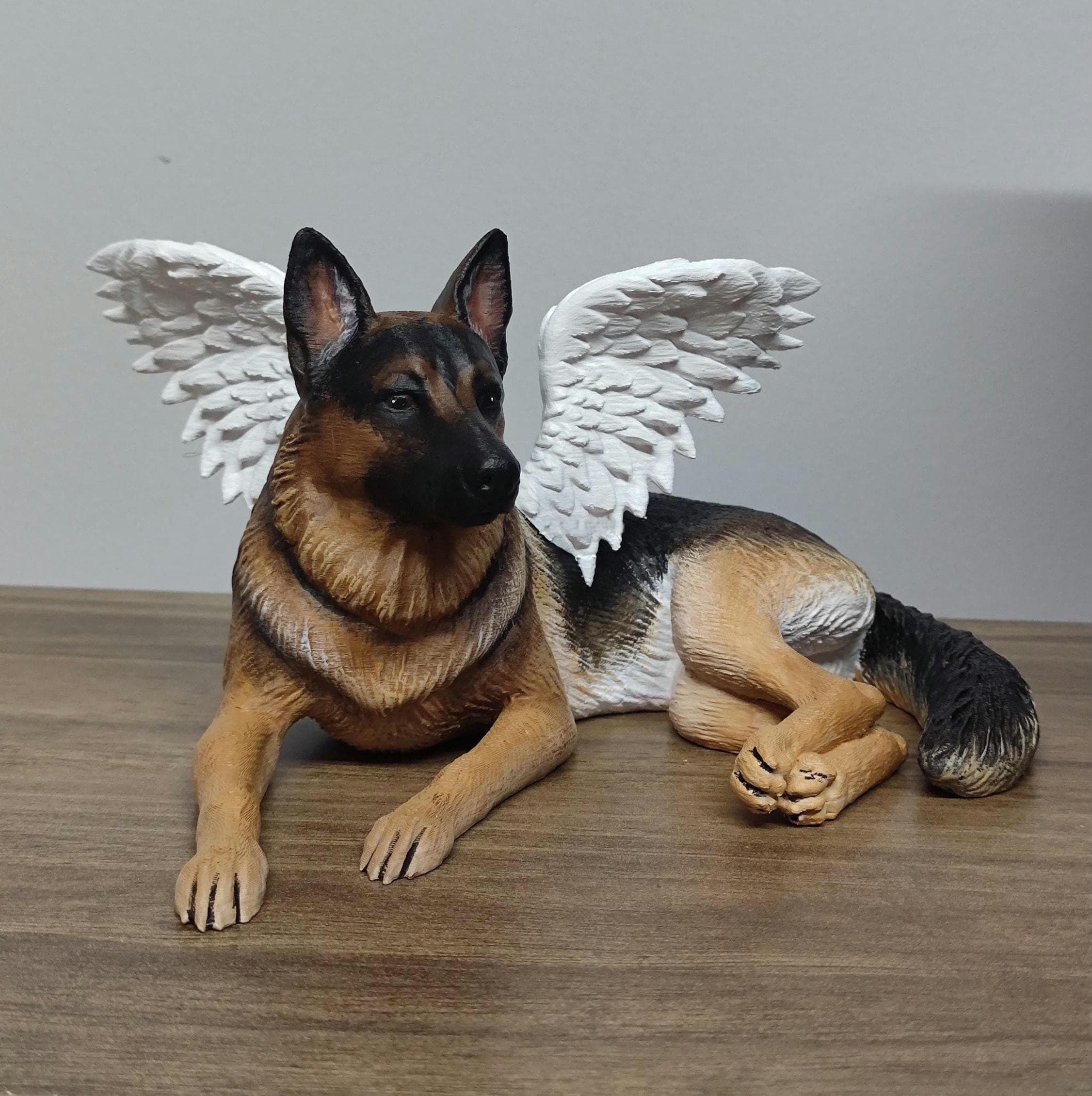 Custom German Shepherd Memorial: Personalized Design and Painting - Dog ...