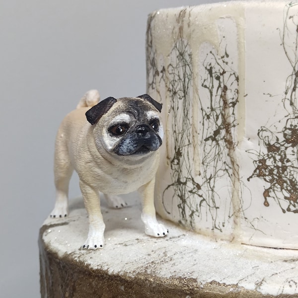 Pug Cake Topper - Etsy
