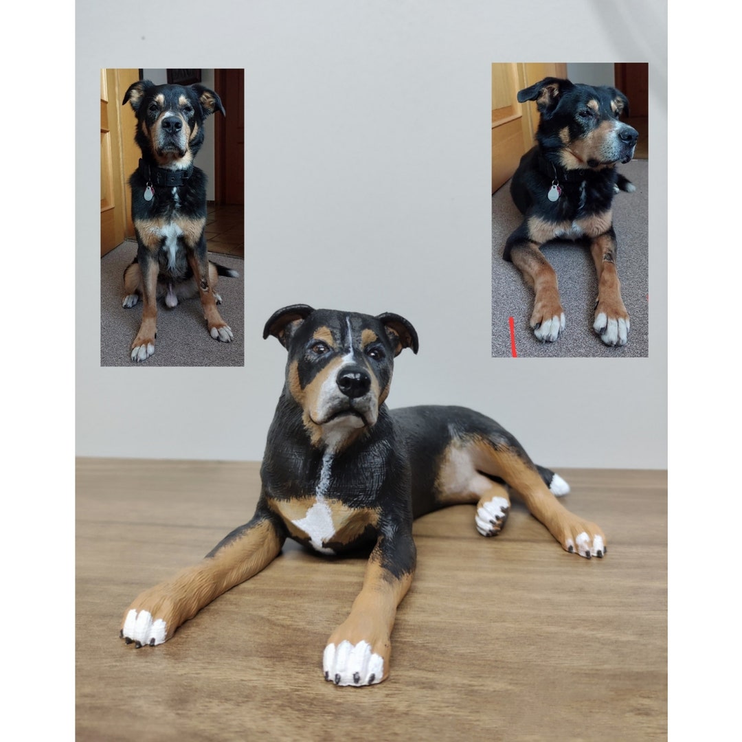 Custom Dog Statue Dog Christmas Ornament Personalized Painting Service ...