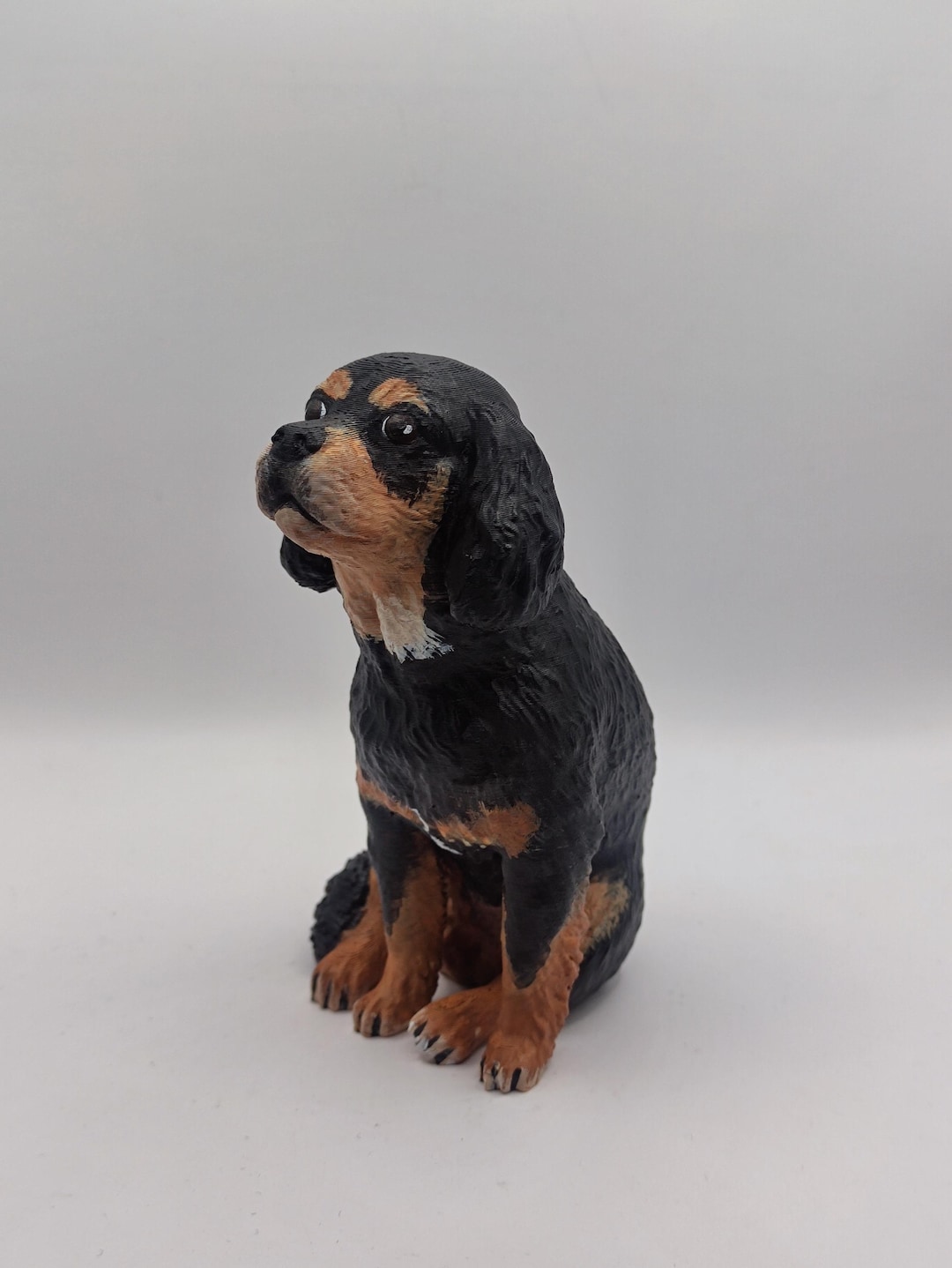 Black Cavalier King Charles Spaniel - Wedding Cake Topper - Handmade ...