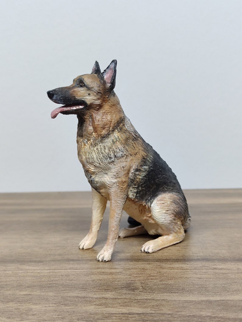 Custom German Shepherd Figurine – Personalized Pet Statue, Dog Memorial ...