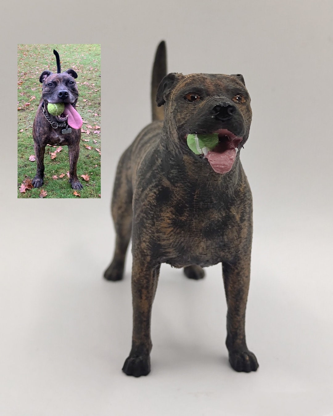 Staffordshire Bull Terrier Statue - Personalized Painting Service - Dog ...
