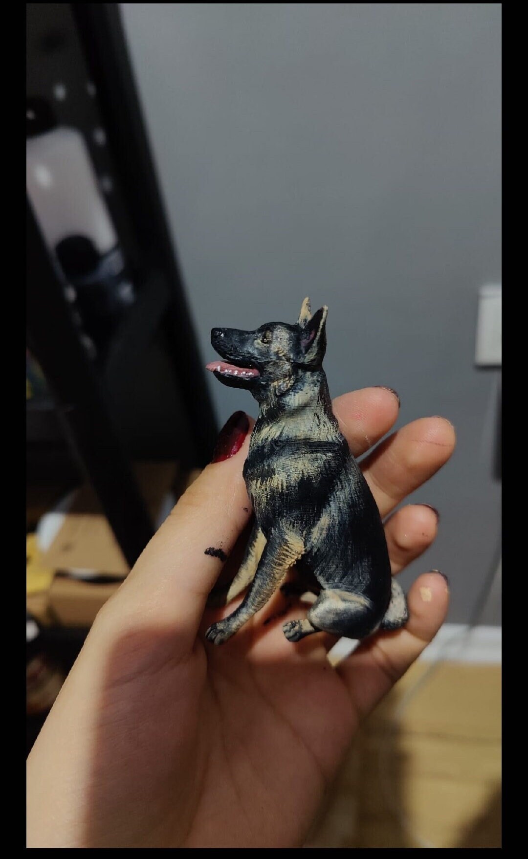 Custom German Shepherd Figurine – Personalized Pet Statue, Cake Topper ...