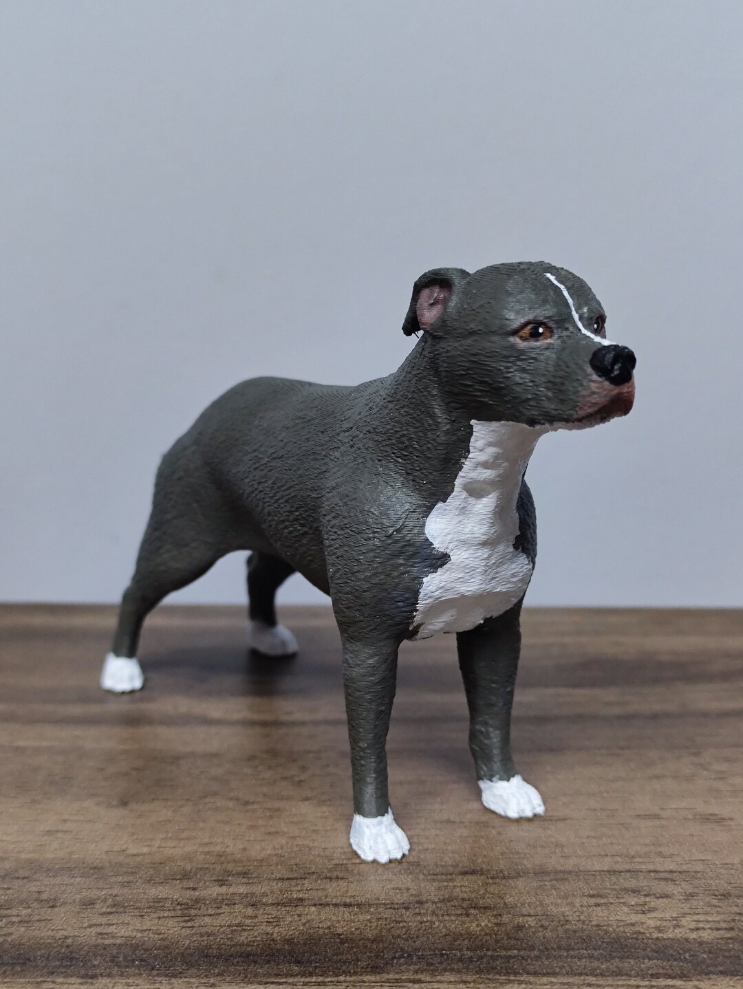 Custom Staffordshire Bull Terrier Statue Personalized Painting Service ...
