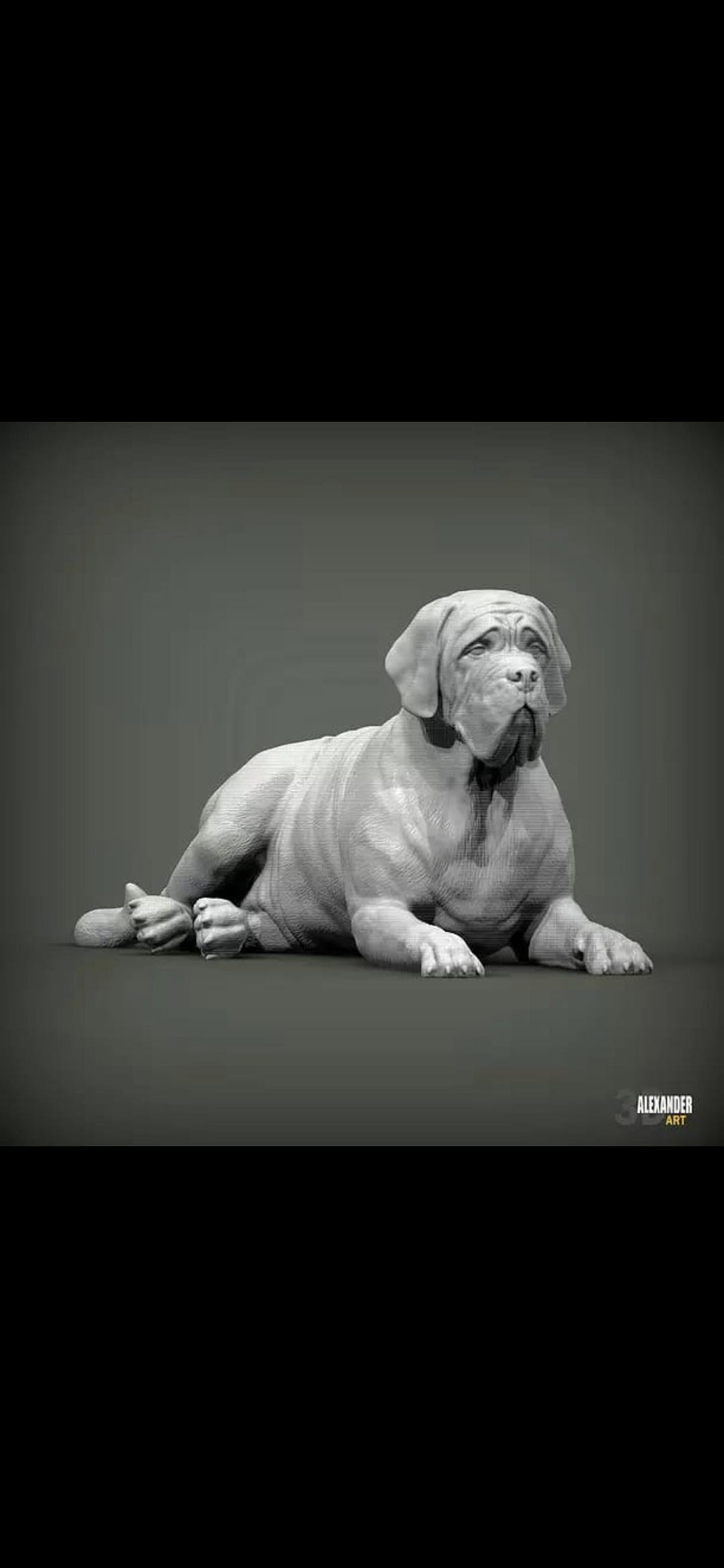 Custom Mastiff -personalized Painting Service 3D Model - Painting ...