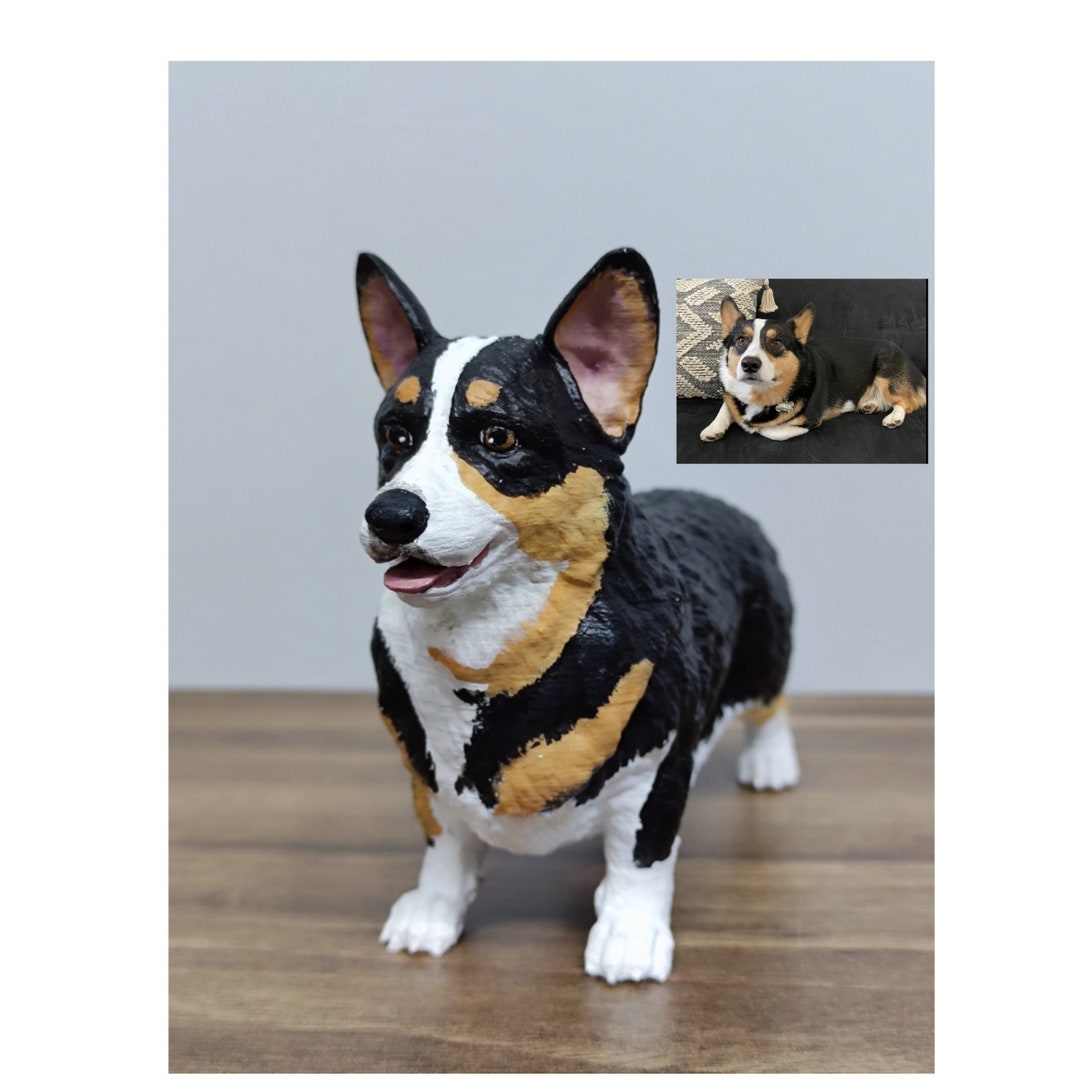 Custom Welsh Corgi - Wedding Cake Topper Personalized Painting Service ...