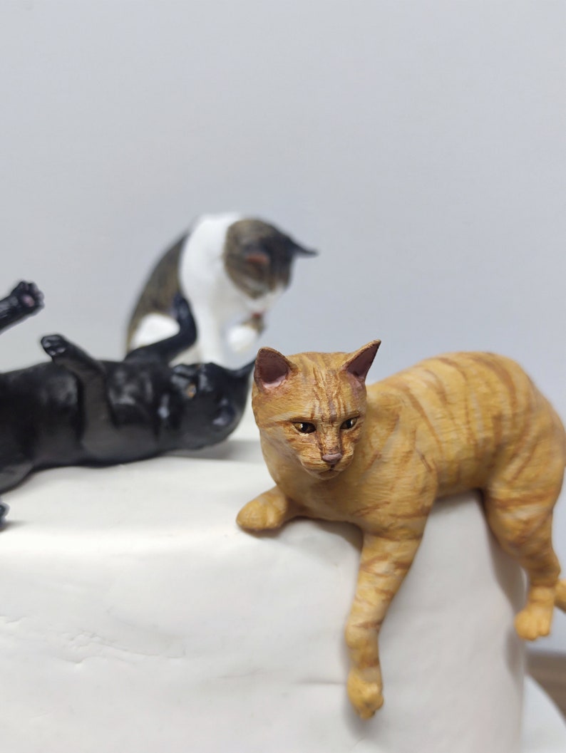 Custom Cat Topper Personalized Painting Service Handmade Painting Cat ...