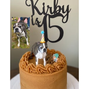 Personalized Dog Wedding Cake Topper: Custom Design and Painting ...