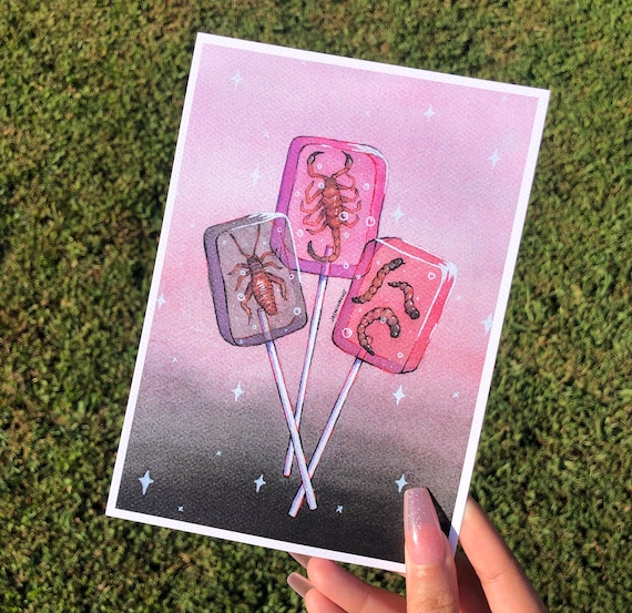 Bug Lollipops 5 X 7 Print - Etsy