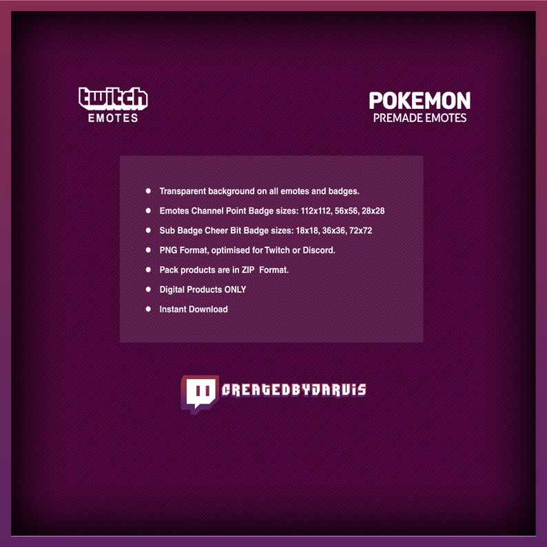 Pokemon Emotes for Twitch / Discord Gen 1 Pack Bulbasaur - Etsy