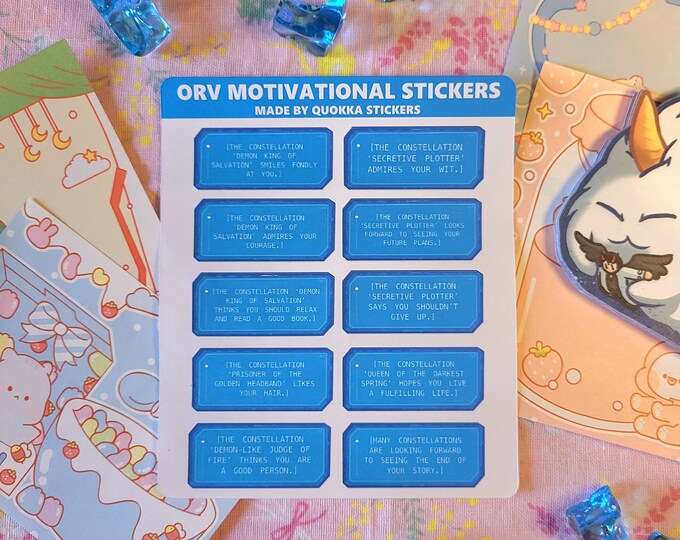 ORV Motivational Sticker Sheet (omniscient Reader's Viewpoint) - Etsy