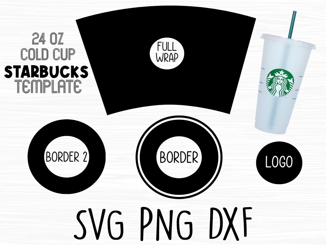 Starbucks Template Svg Starbucks Full Wrap Template Svg Etsy