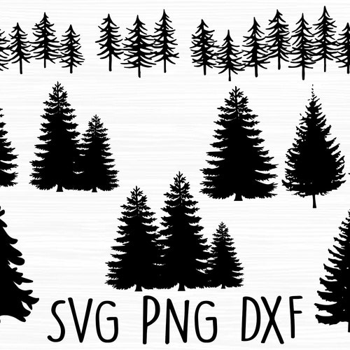 Tree Svg Bundle: tree SILHOUETTE Svg Trees - Etsy