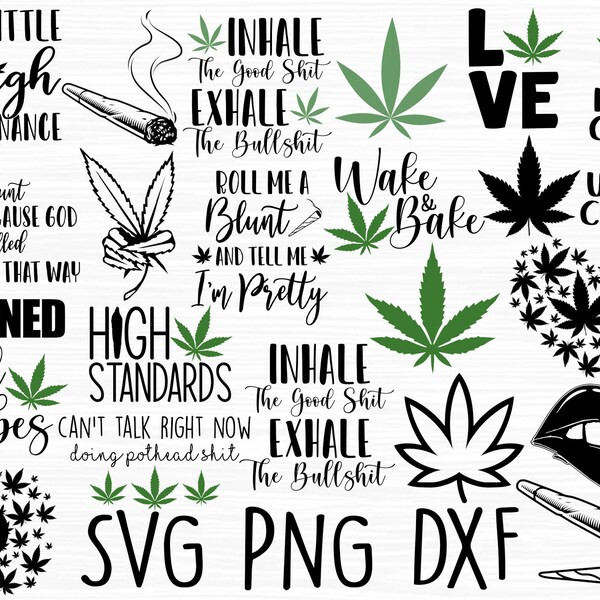 Weed Bundle Svg - Etsy