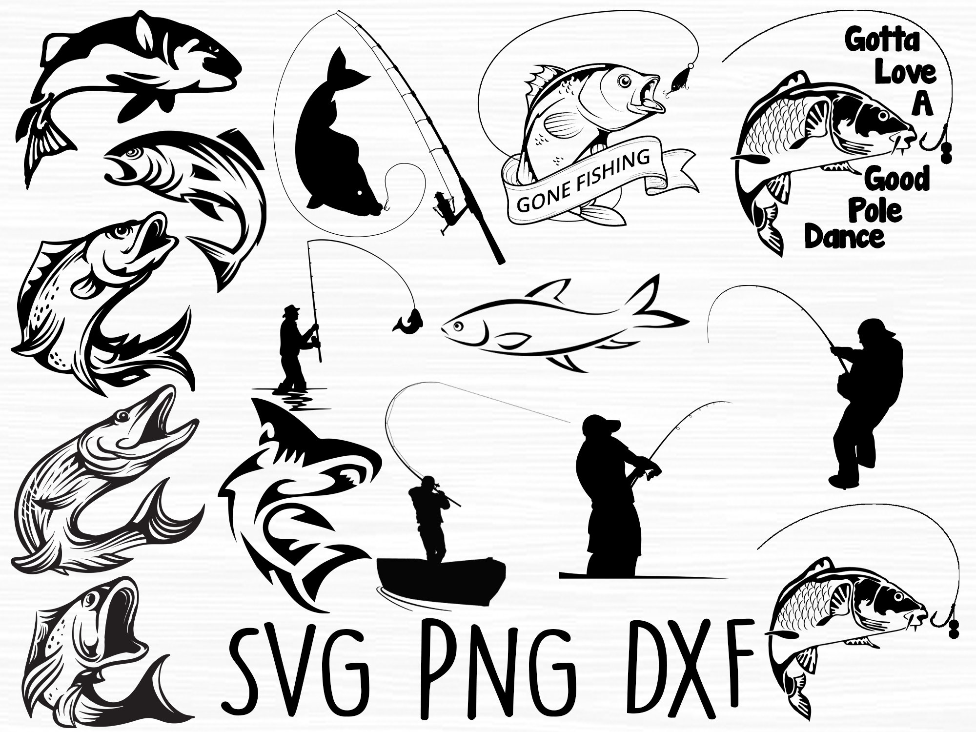 Fishing Svg Fish Svg Fisherman Svg Man Fishing Svg Svg | Etsy