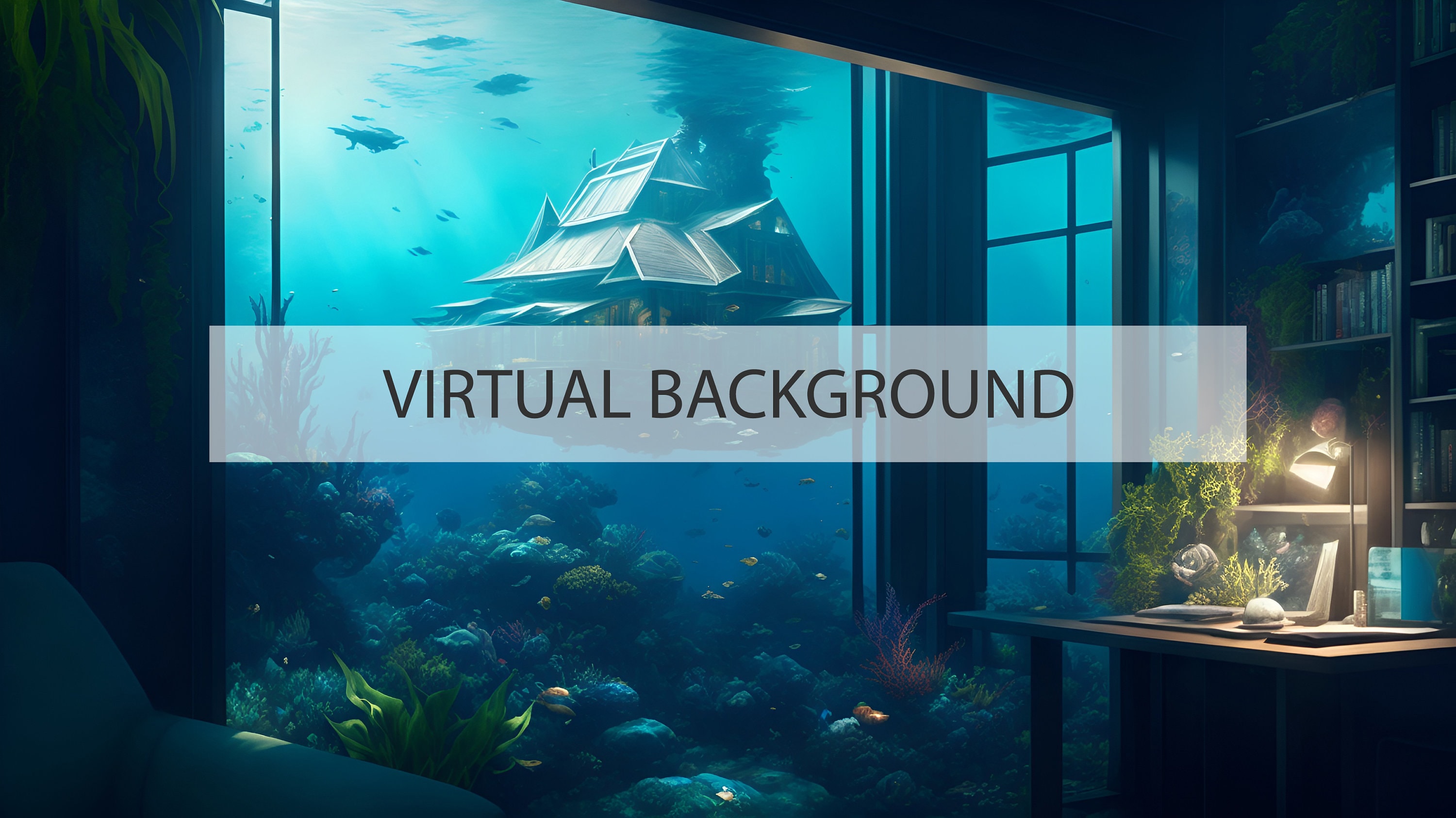 Virtual Backgrounds | Deep Sea | Office Background | Backdrop - Etsy