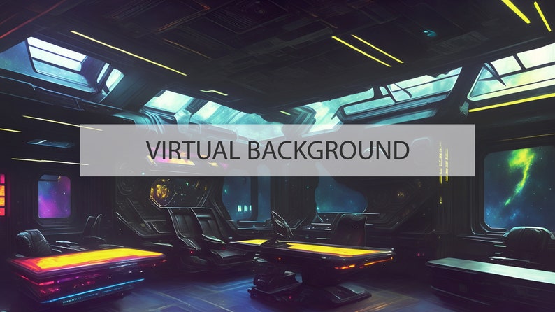 Virtual Backgrounds Space Office Background Backdrop - Etsy