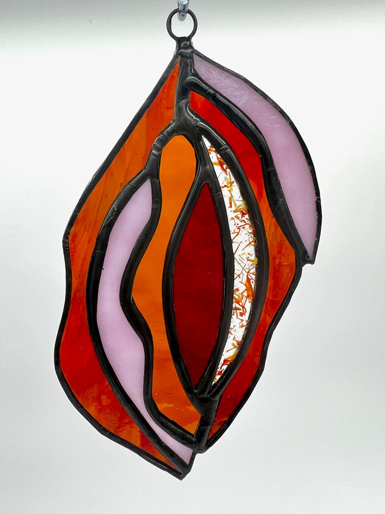 Botanical Stained Glass Vulva - Etsy