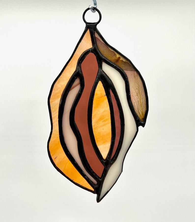 Botanical Stained Glass Vulva - Etsy