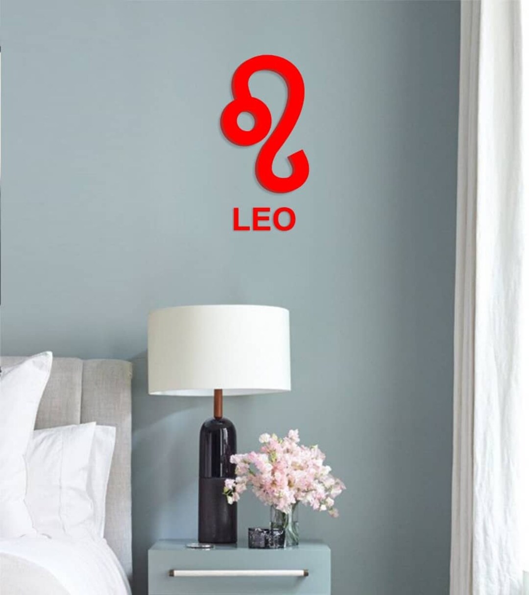 Leo Wall Art | Leo Decor | Zodiac Sign | Horoscope Art | Zodiac Decor ...