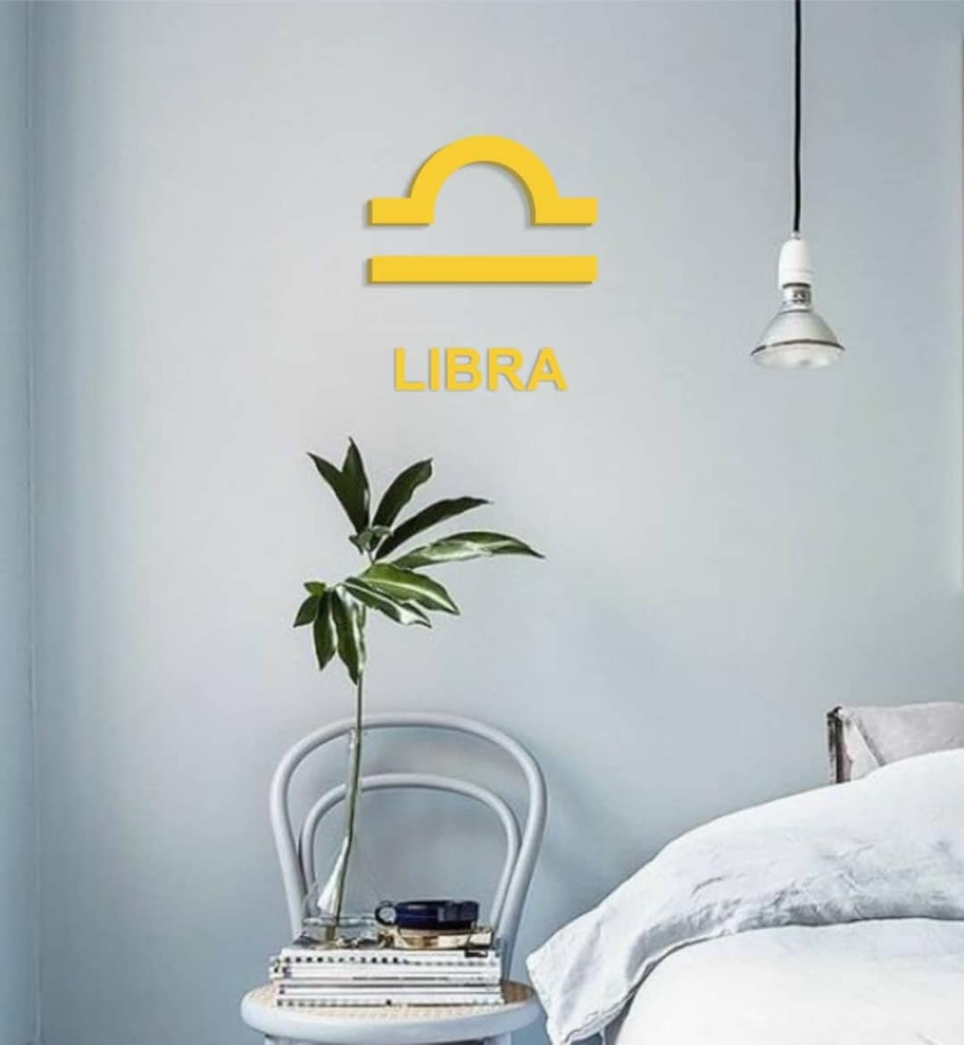Libra Zodiac Sign Wall Decor - Etsy
